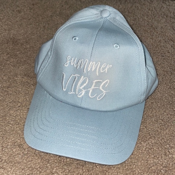Accessories | Baby Blue Summer Vibes Baseball Cap | Poshmark